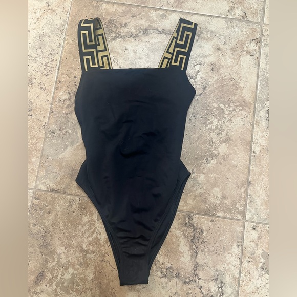 Versace | Swim | Versace Black Bathing Suit Worn Once | Poshmark